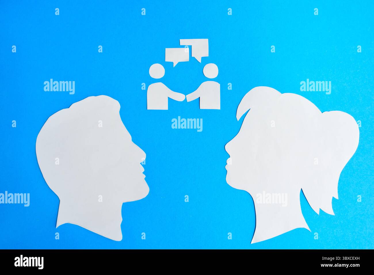 Communication agreement between two hi-res stock photography and images ...