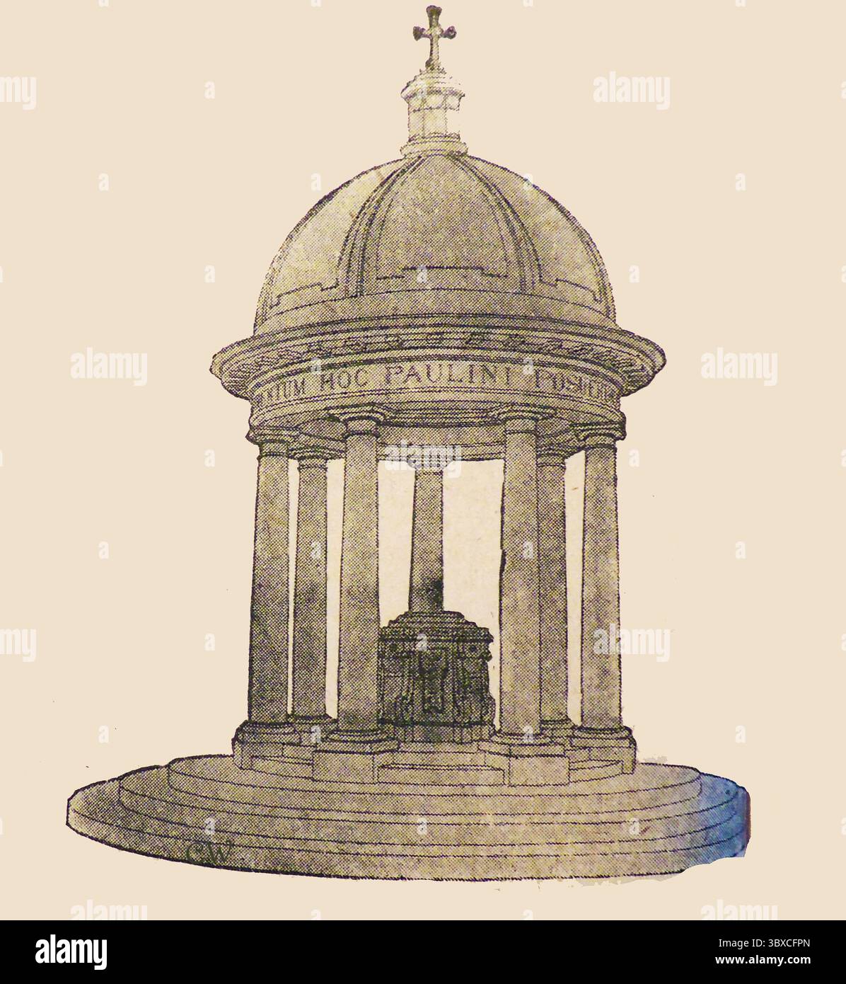 A 1915 image of the Memorial Fountain at Old Pauline's for those fallen ...