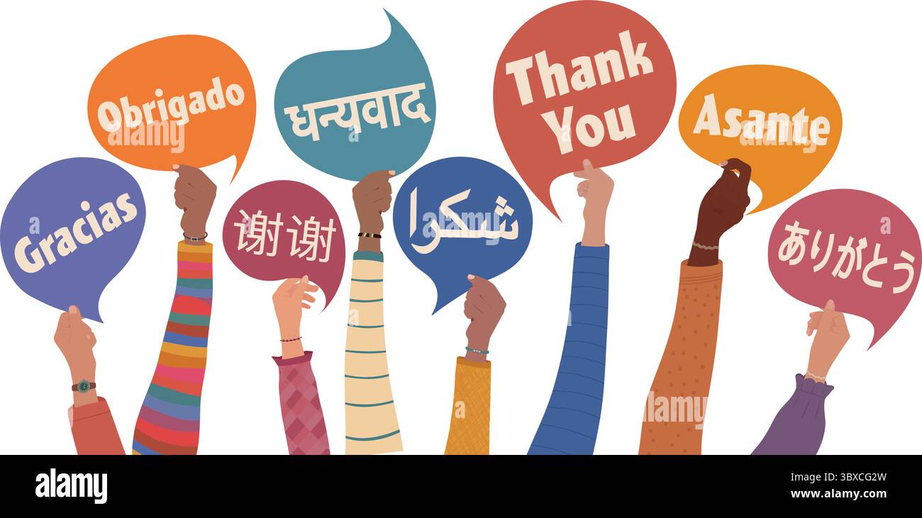 Positive international group people Stock Vector Images - Alamy