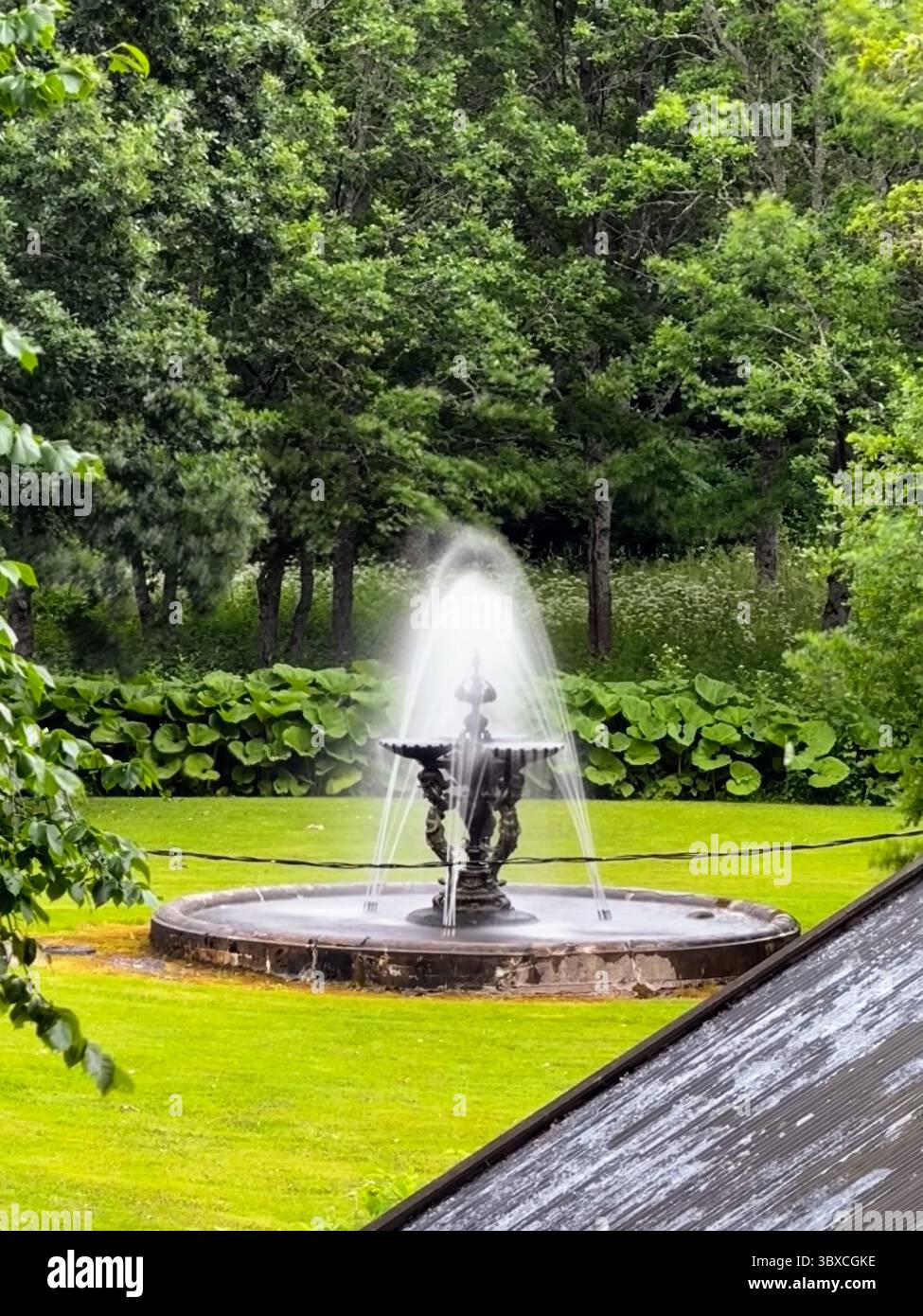 Close-up of classic cast iron fountain in Fagervik, Inkoo, Uusimaa ...