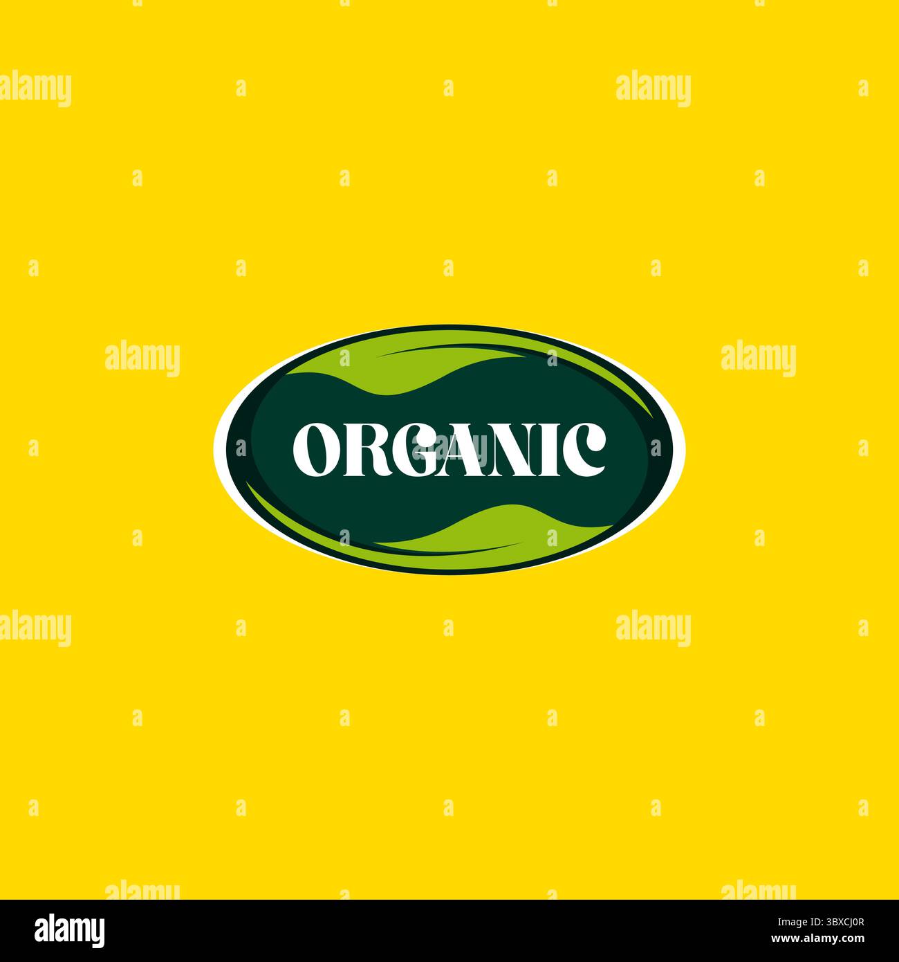 Organic Foods Label Logo Design. Organic Nature Food Symbol Stock ...
