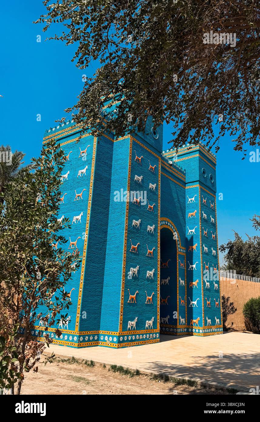 Exploring the stunning Ishtar Gate in Babylon, Iraq, a masterpiece of ...