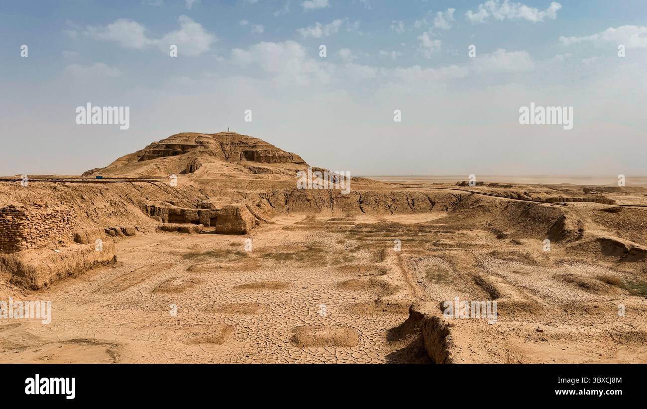 Ancient ruins in Uruk, Iraq reveal structures and foundations under a ...