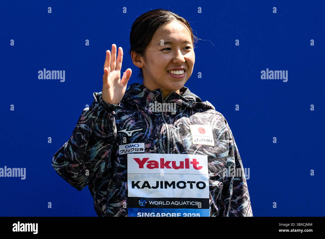 Singapore, Singapore. 18th July, 2025. Ichika Kajimoto of Japan, bronze, attends the medal ...