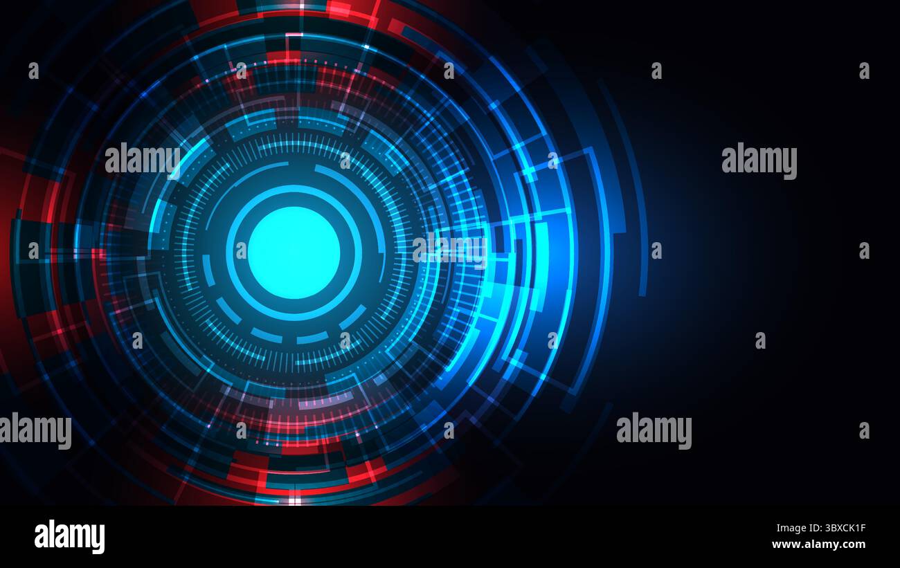 Blue glowing interface Stock Vector Images - Alamy