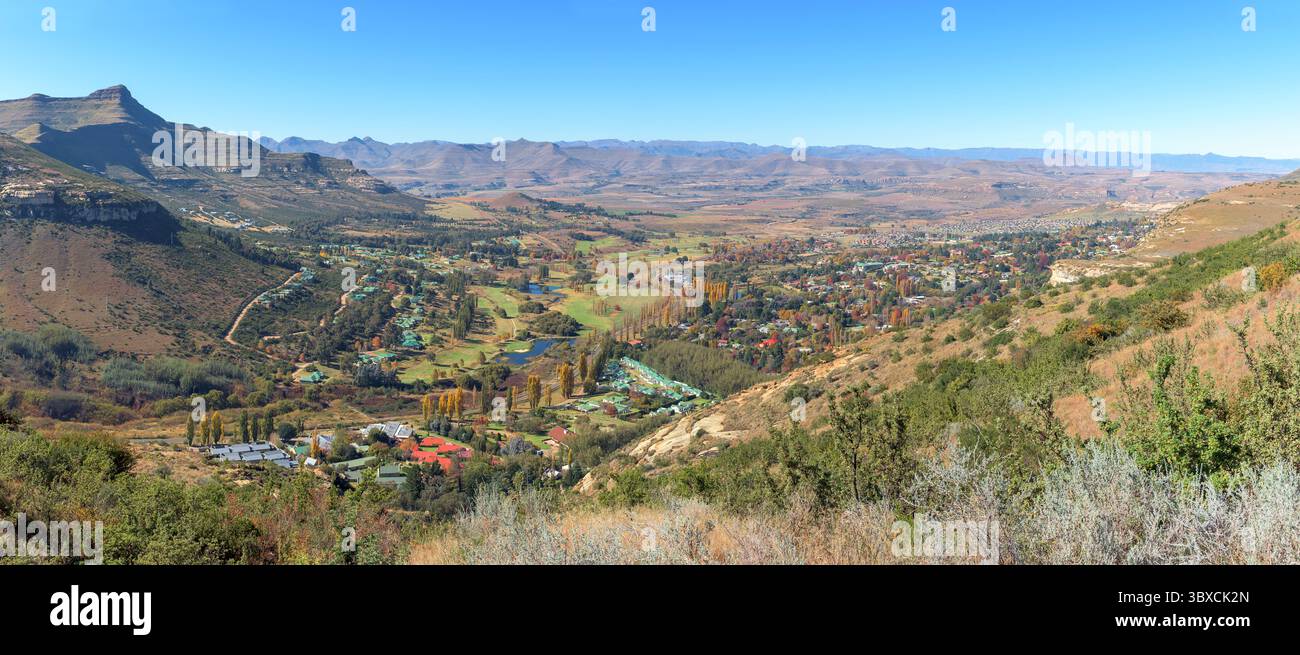 Clarens, South Africa - May 7, 2025: Panorama of Clarens as seen from ...