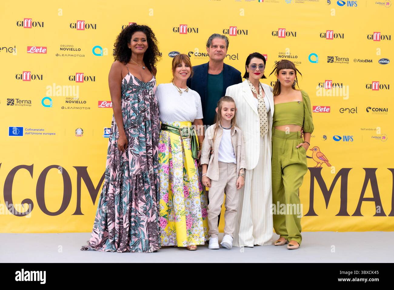 July 17, 2025, Giffoni Valle Piana, Salerno, Italy: The cast of ...