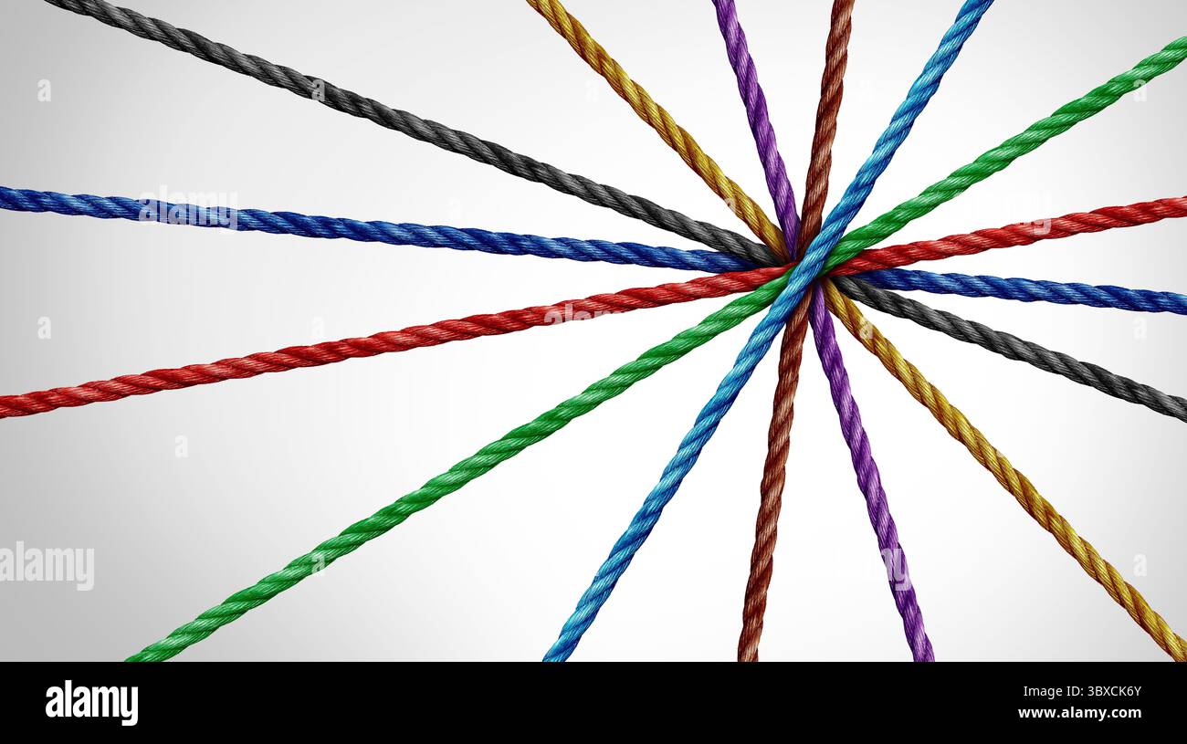 Team meeting business concept as a group success collaborating together for a common goal as a ...