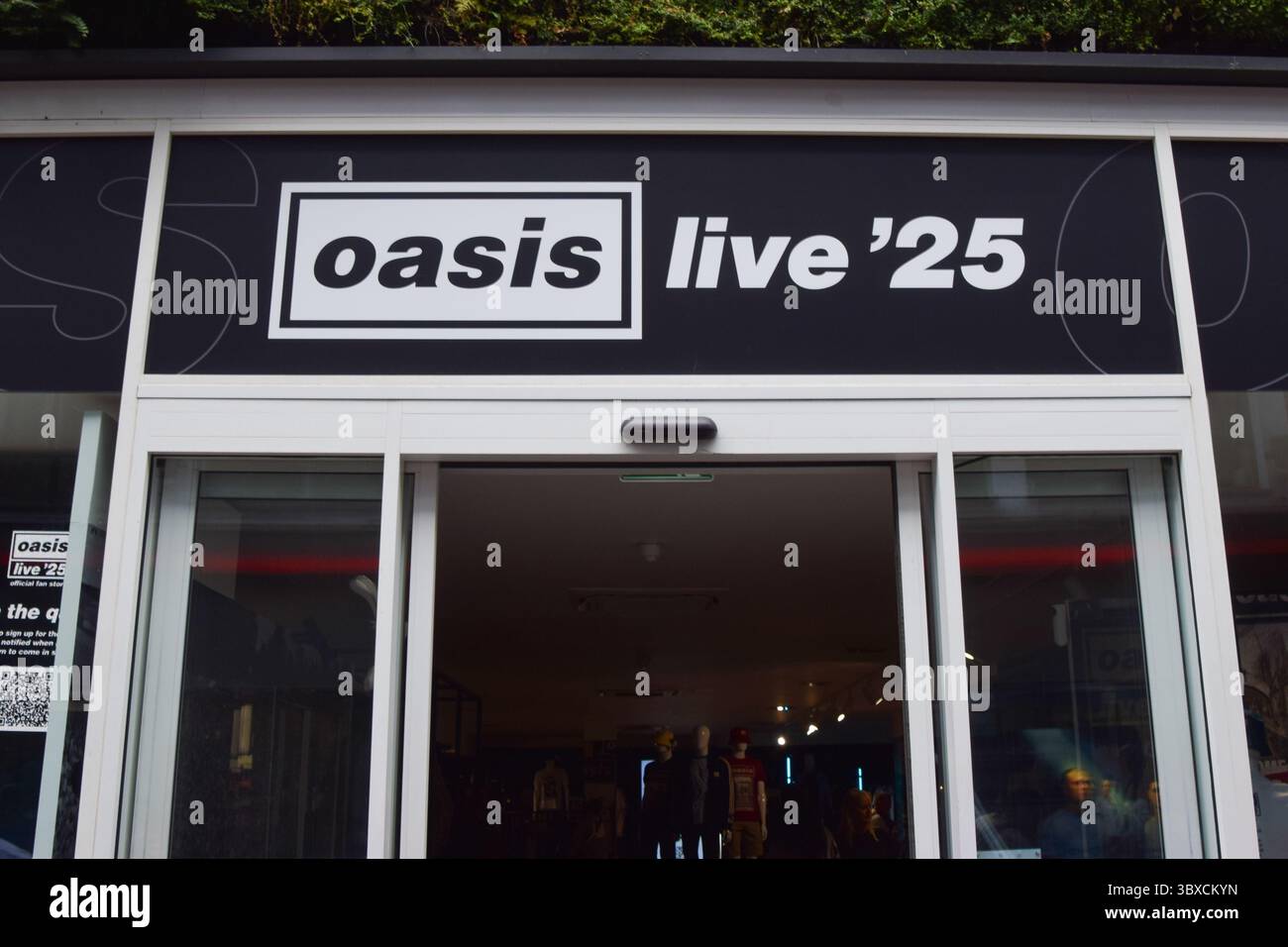 London, UK. 17th July 2025. Exterior view of the Oasis Live '25 pop-up ...