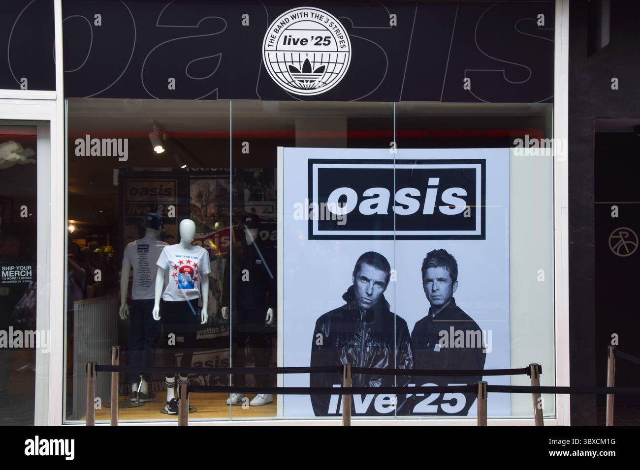 London, UK. 17th July 2025. Exterior view of the Oasis Live '25 pop-up ...