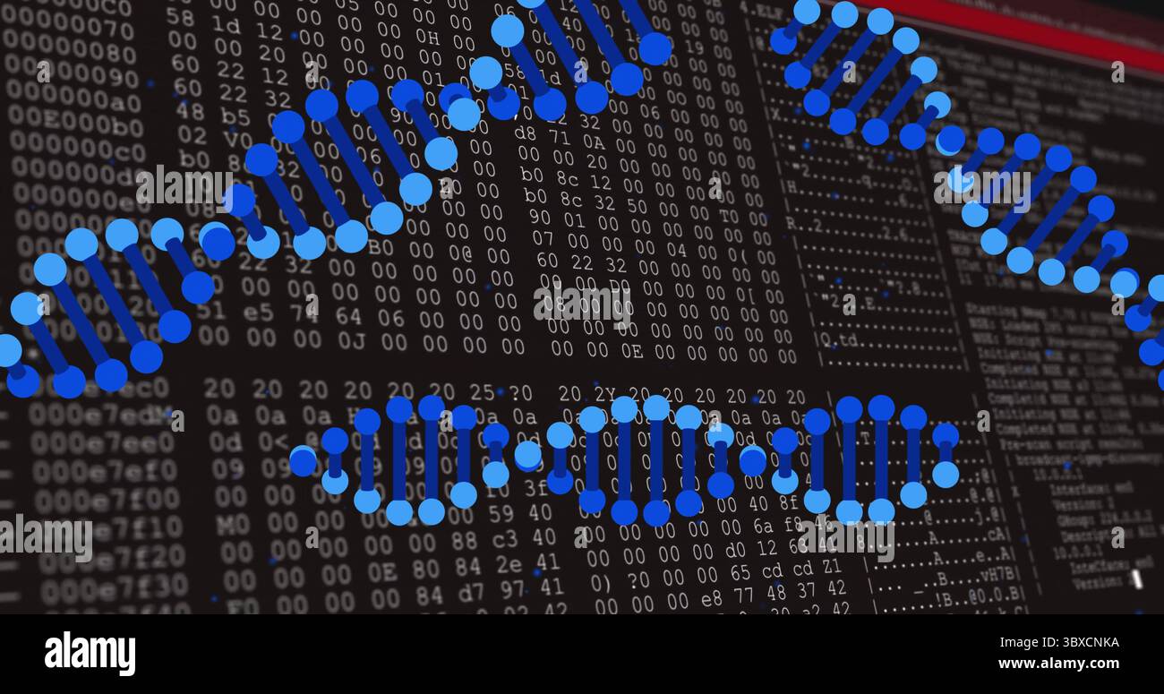 Displaying blue dna helix hi-res stock photography and images - Alamy