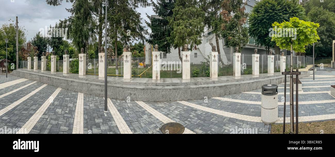 Deva, Romania - July 17, 2025: Memorial to Olympic Gymnastics Champions ...