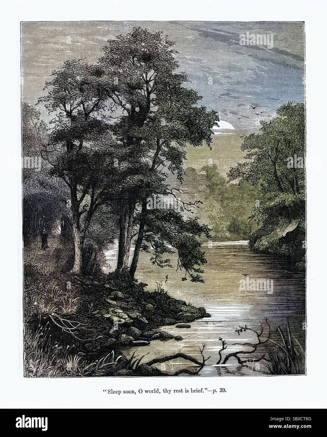 Vintage illustration river running hi-res stock photography and images ...