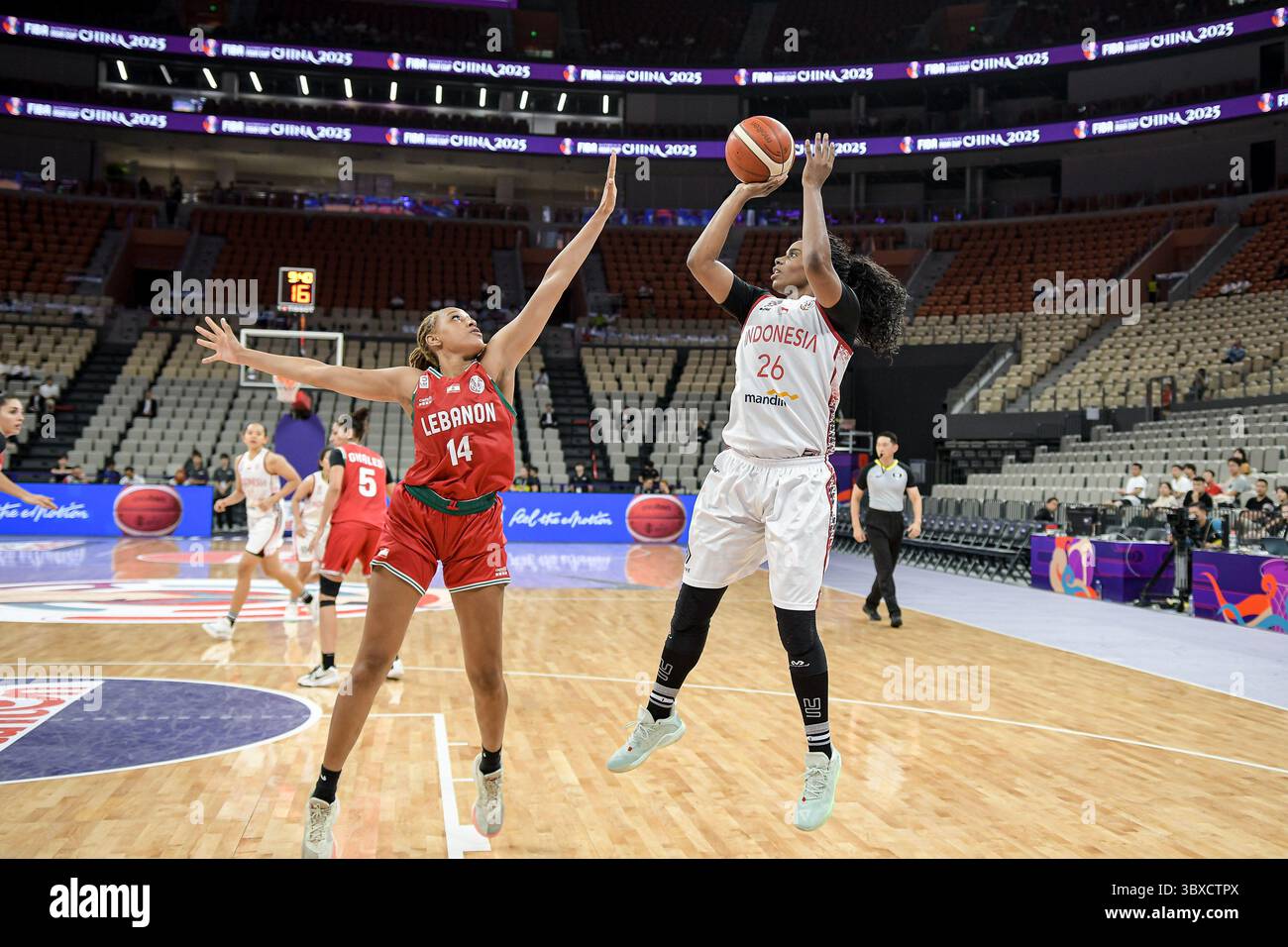 Shenzhen, China PR. 18 July, 2025. Pierre-Louis Kim #26 of Indonesia ...