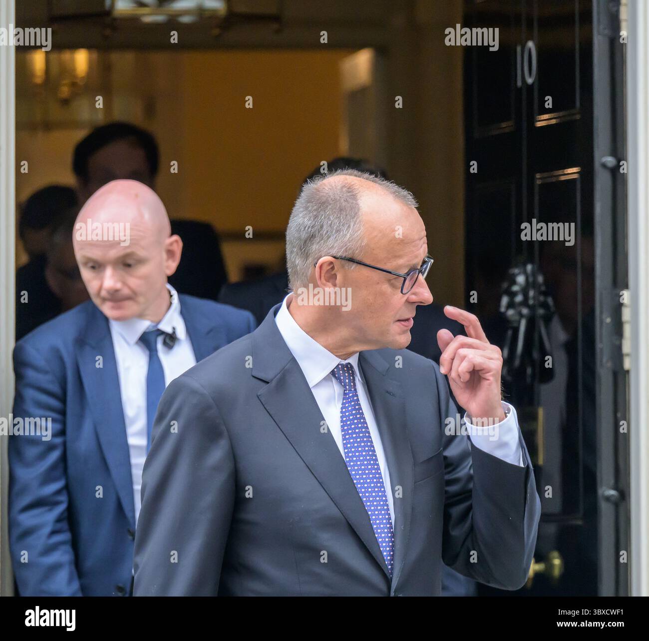 German Chancellor Freidrich Merz leaving 10 Downing Street 17th July ...