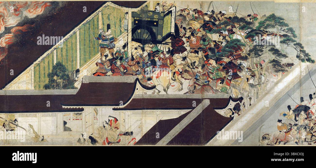 Japan: 'Night Attack on the Sanjo Palace', from the 'Illustrated ...