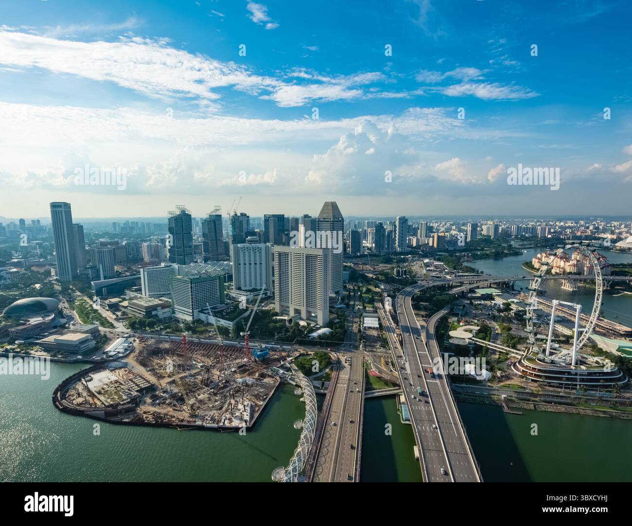 Singapore - 17 July 2025: The view of Marina Bay in Singapore ...