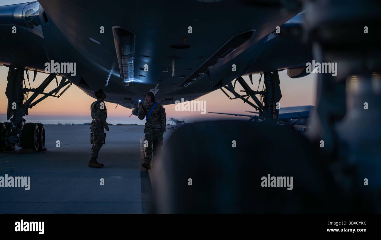 U.S. Air Force crew chiefs assigned to the 660th Aircraft Maintenance ...