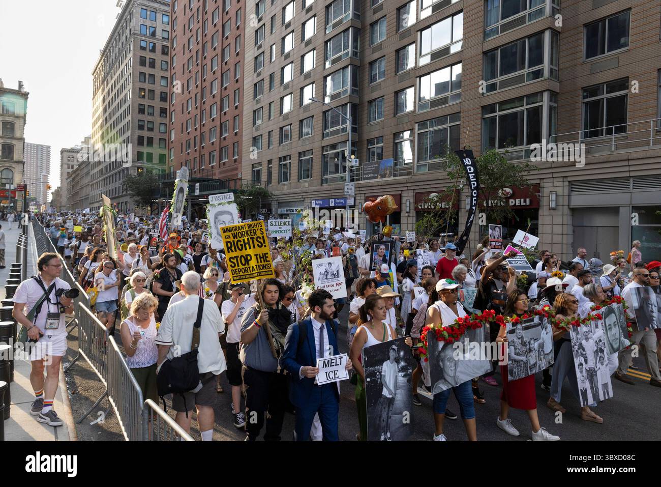 Civil rights and immigration advocates rallied in Lower Manhattan, New ...