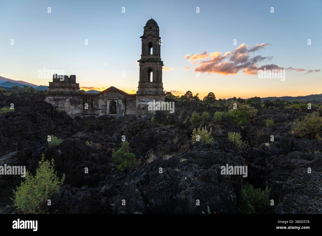 Mexico volcano church hi-res stock photography and images - Alamy