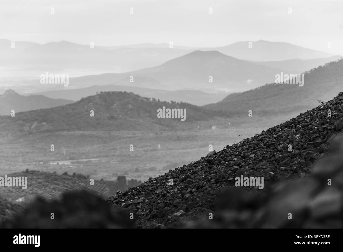Volcano area Black and White Stock Photos & Images - Alamy