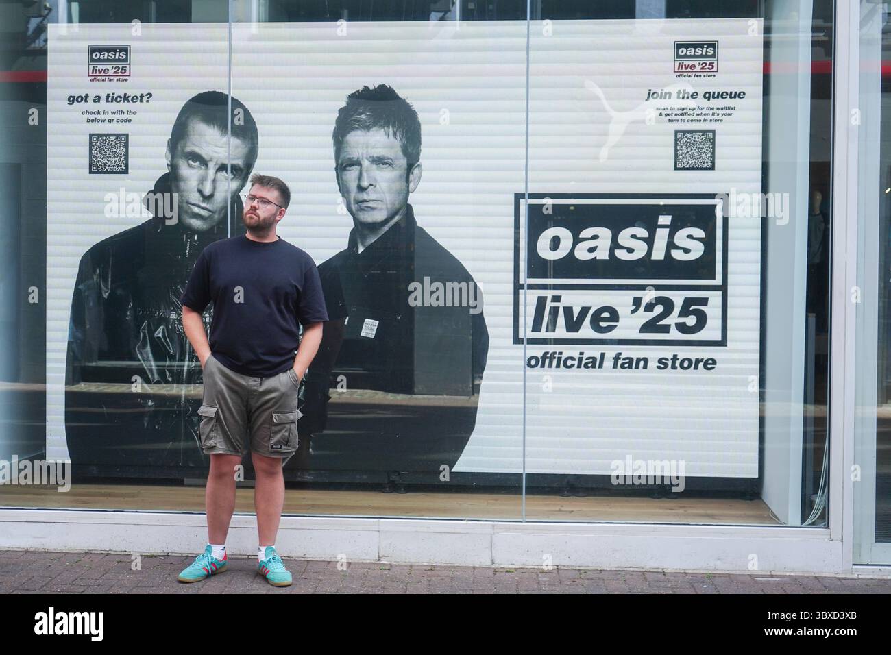 London, UK. 18 July 2025 Oasis Pop-Up Store in Carnaby street London ...