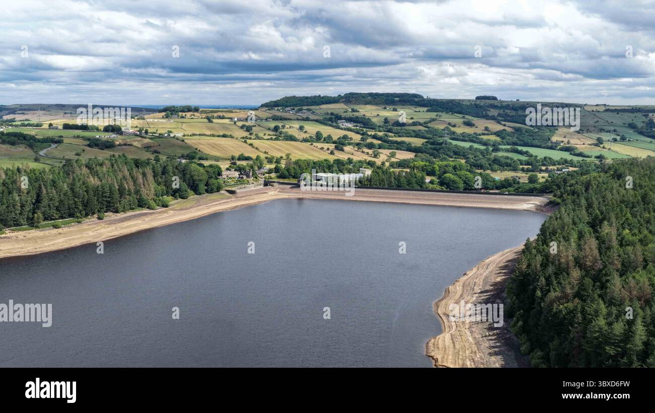 Water levels at Langsett Reservoir which is run by Yorkshire Water are ...