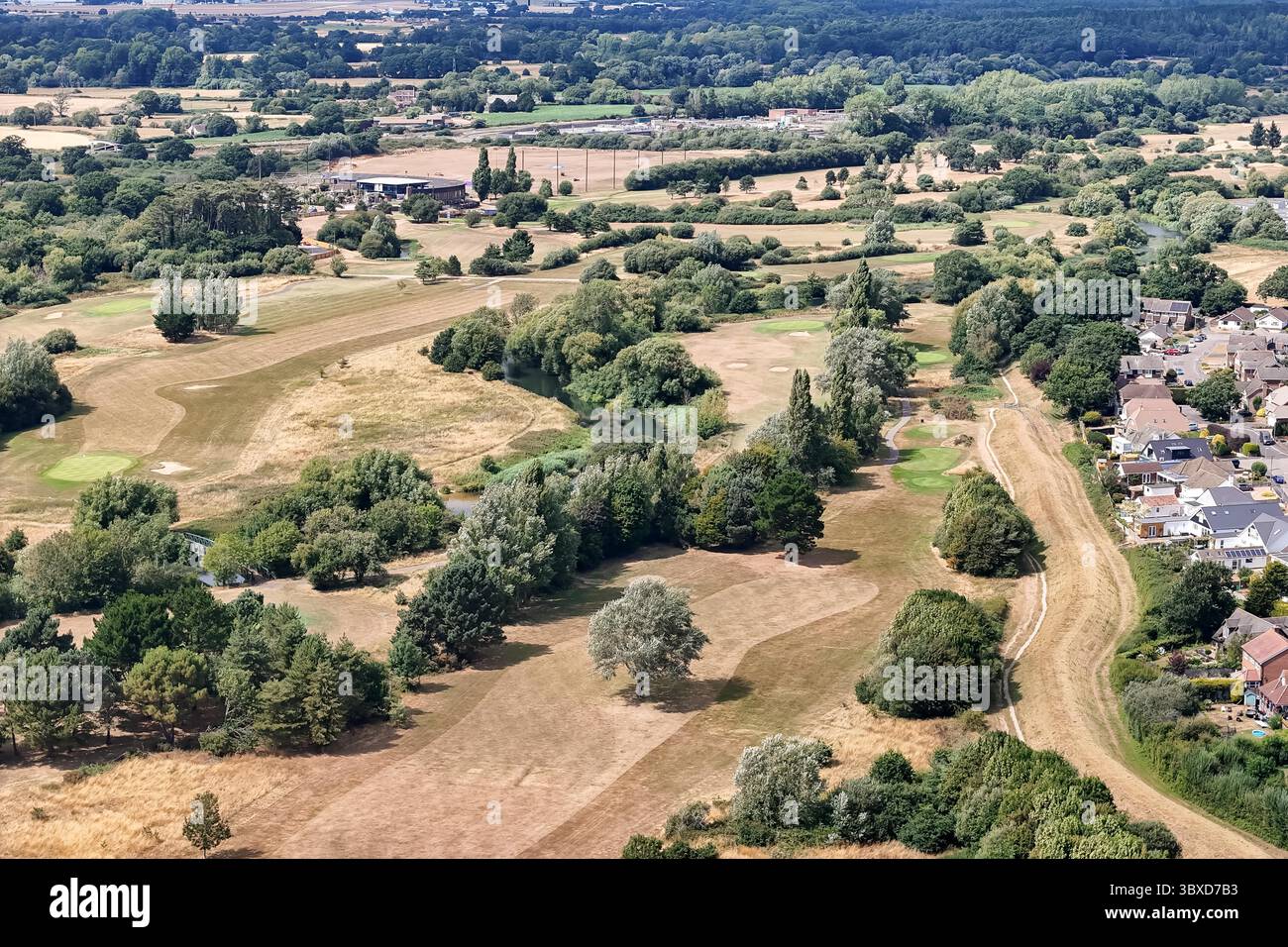 Bournemouth, Dorset, UK. 18th July 2025. UK Weather. Aerial view of the ...