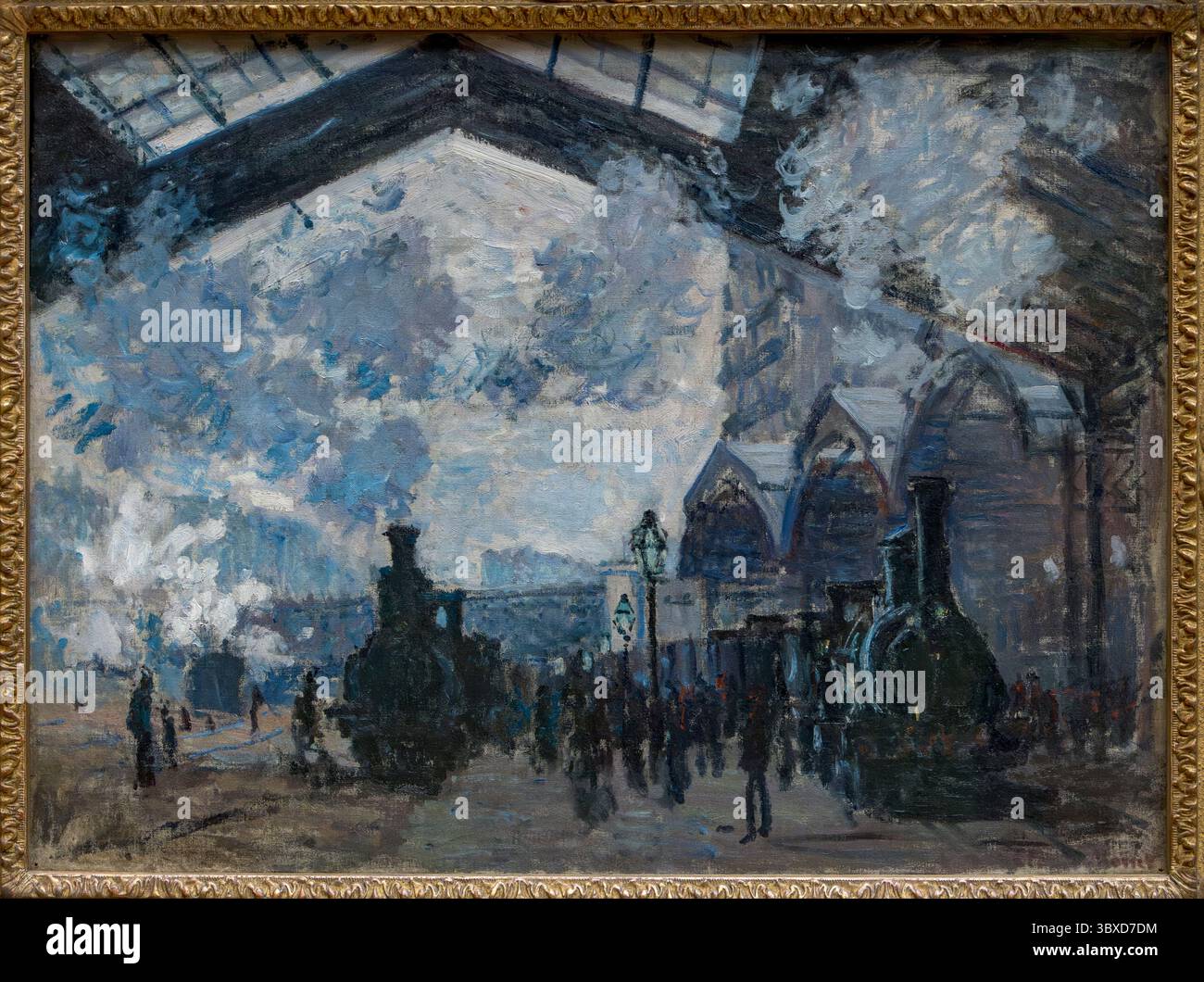 The Gare St-Lazare, oil painting by Claude Monet, 1877, The National ...