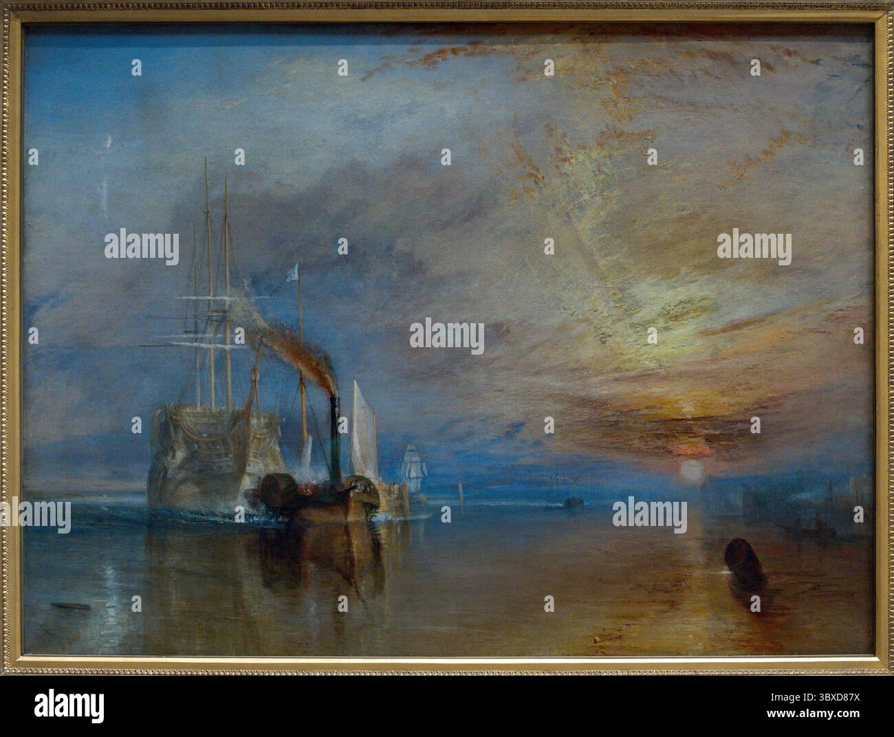 The Fighting Temeraire, oil painting by Joseph Mallord William Turner ...