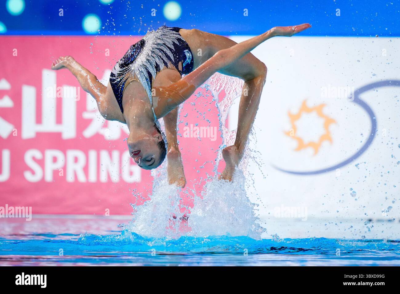 Txell Ferre Gaset and Lilou Lluis Valette of Spain compete in the women ...