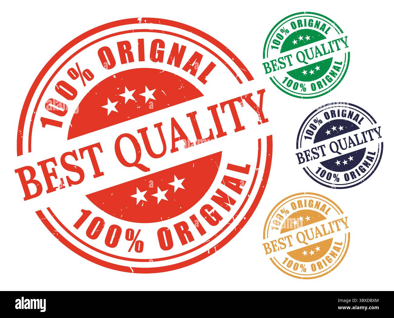 A 100% Original Best Quality Stamp Vector Set, Grunge Style Genuine ...