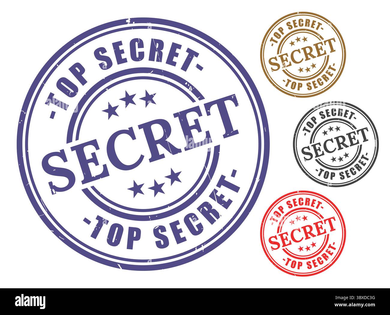 A Top Secret Badge Collection, Grunge Rubber Restricted Access Stamp ...