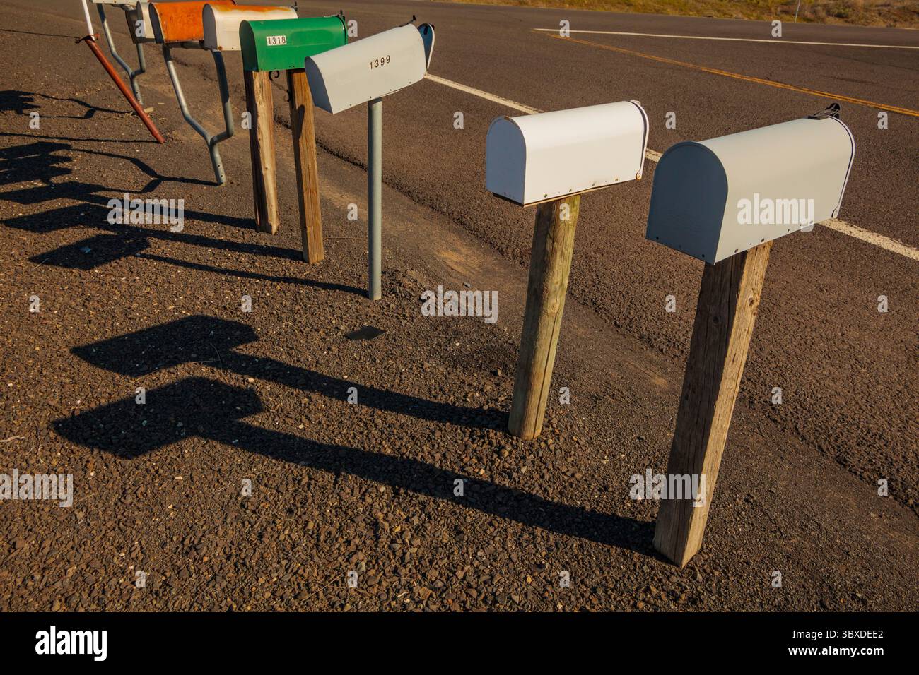Rural route mail boxes hi-res stock photography and images - Alamy