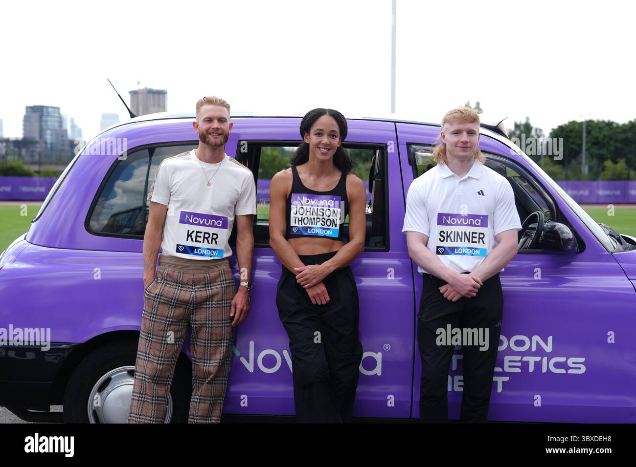 (left to right) Great Britain 1500m runner Josh Kerr, long jumper ...