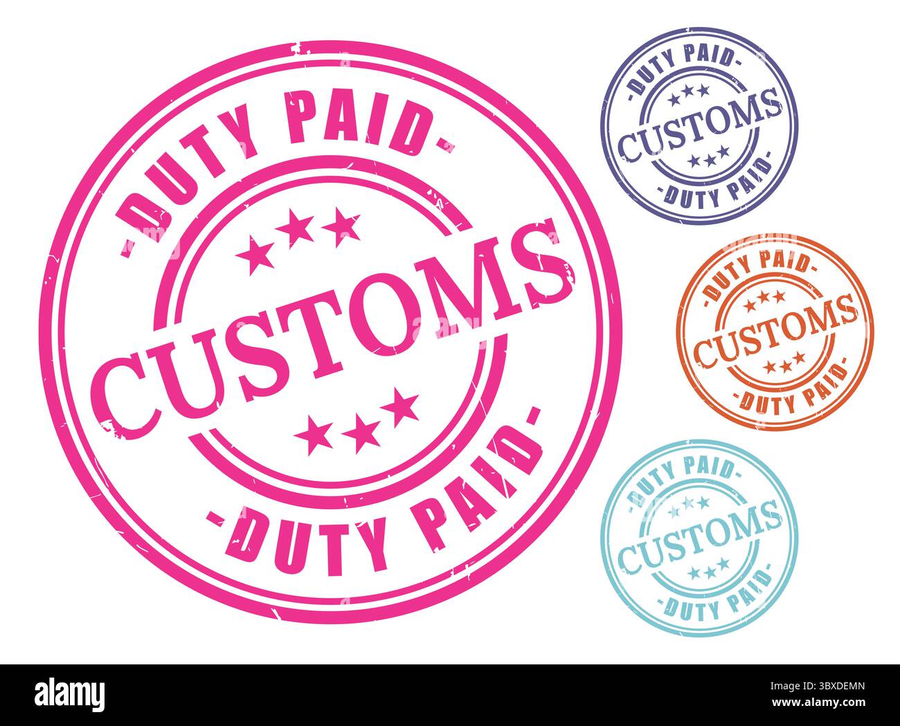 Paid duty Stock Vector Images - Alamy