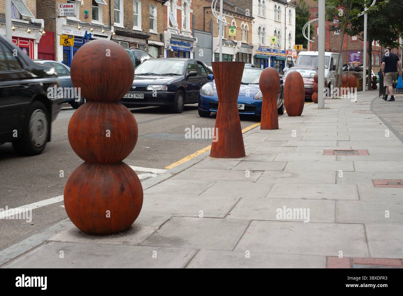 Anthony gormley sculptural traffic bollards hi-res stock photography and images - Alamy