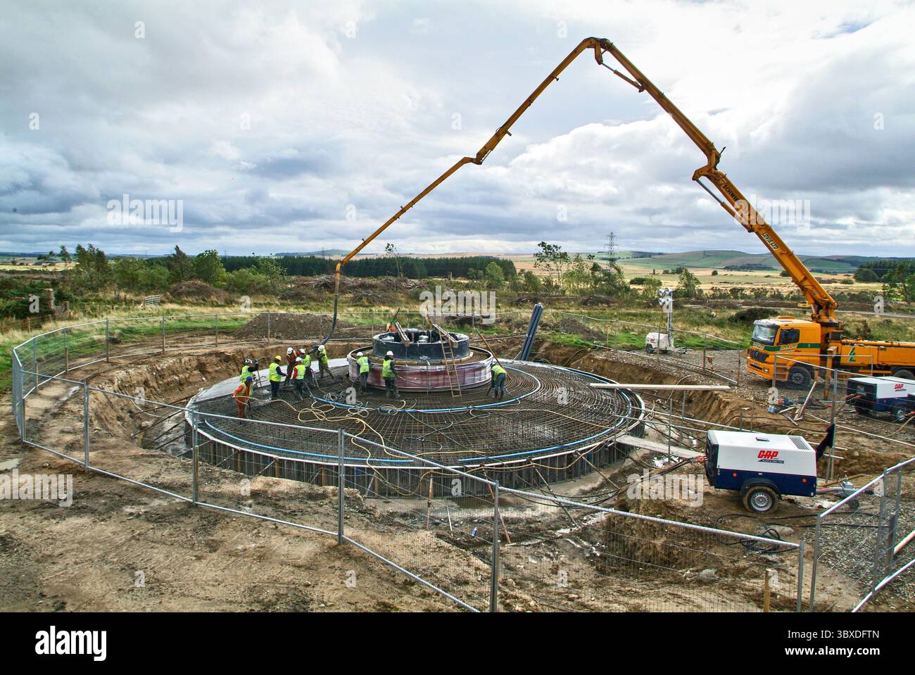 Wind turbine under construction in hi-res stock photography and images ...