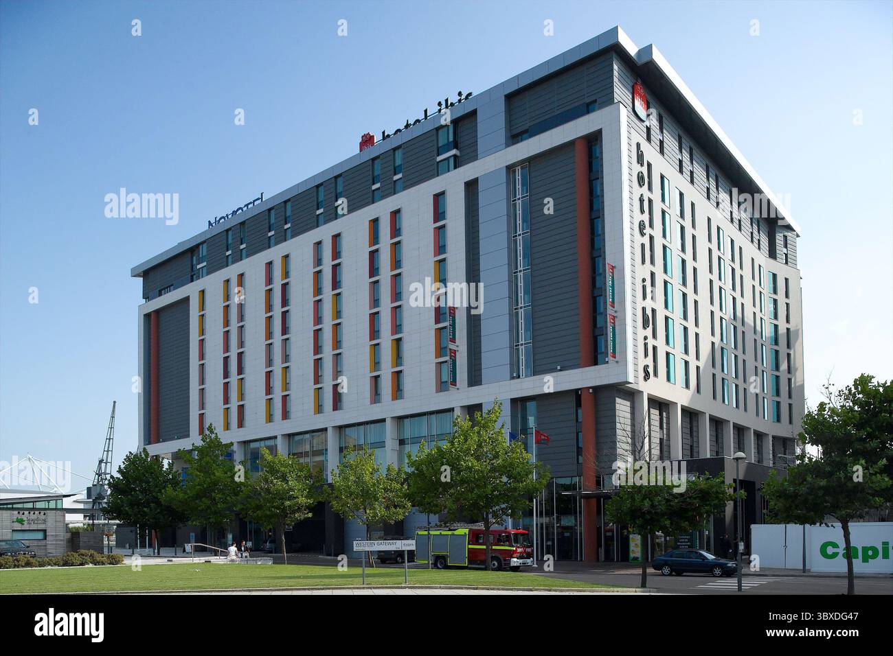 Newly built in 2004, Ibis Hotel in Londons Docklands Stock Photo - Alamy