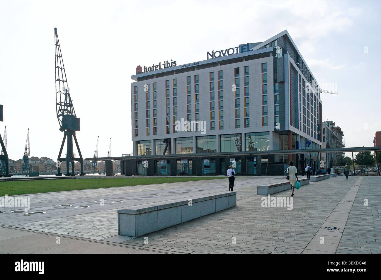 Newly built in 2004, Ibis Hotel in Londons Docklands Stock Photo - Alamy