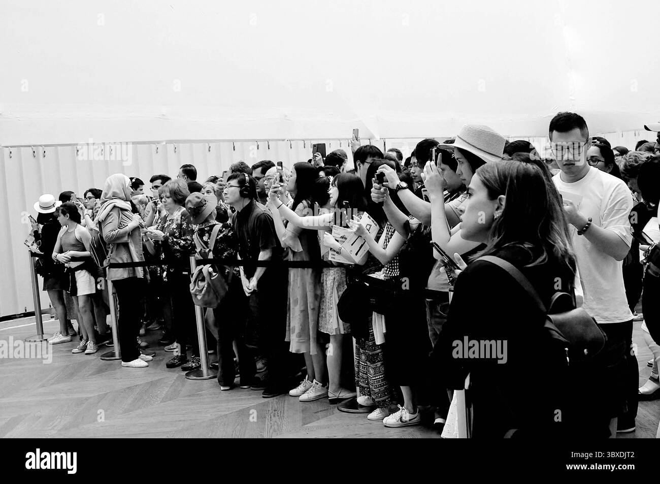 Paris /France / 08.july 2019/ Visitor taking photograph and selfies of ...