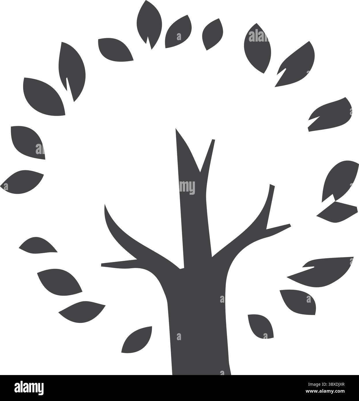 A small and little roots or tree silhouette vector art illustration ...
