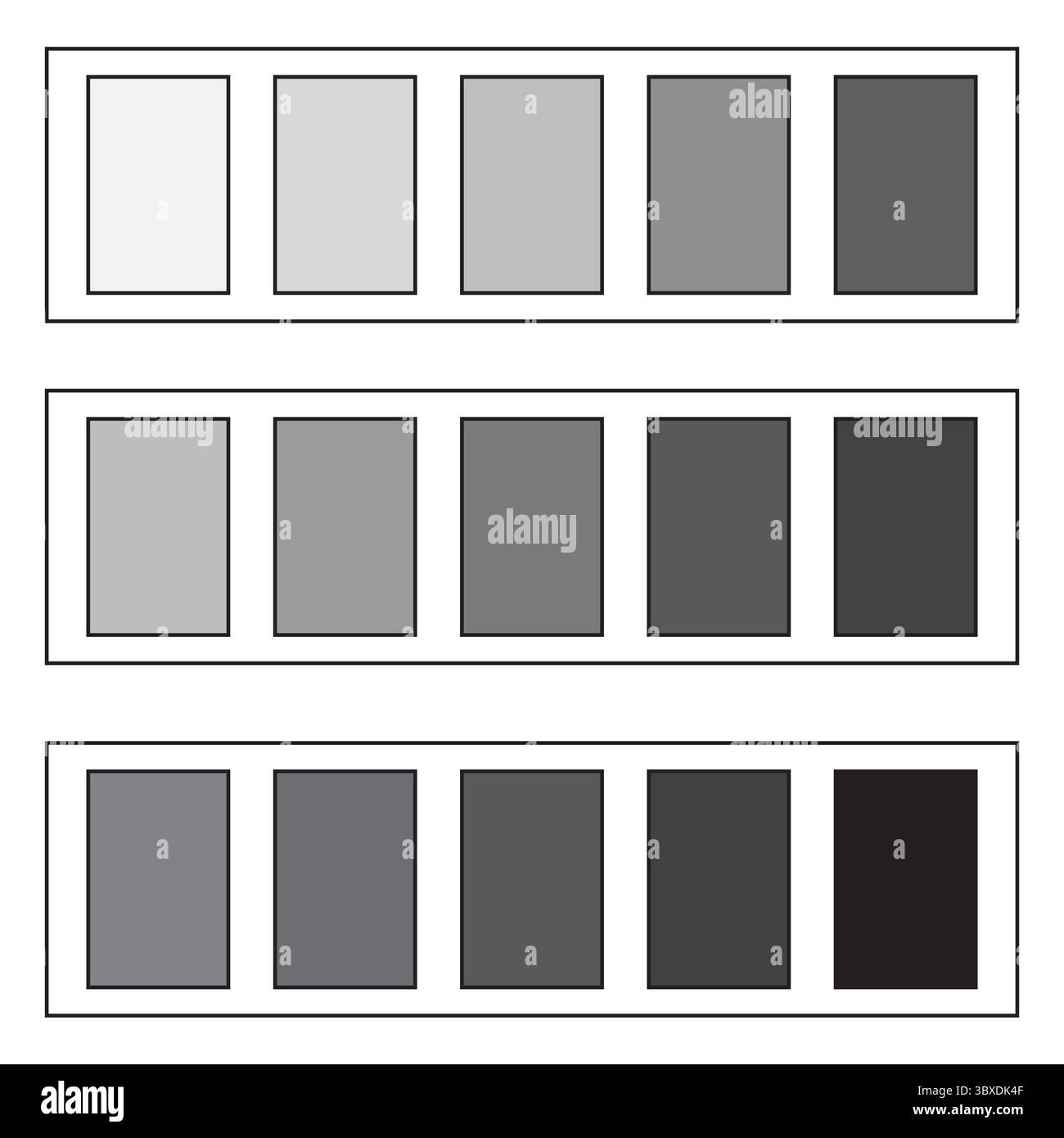 Grey shades color palette Stock Vector Images - Alamy