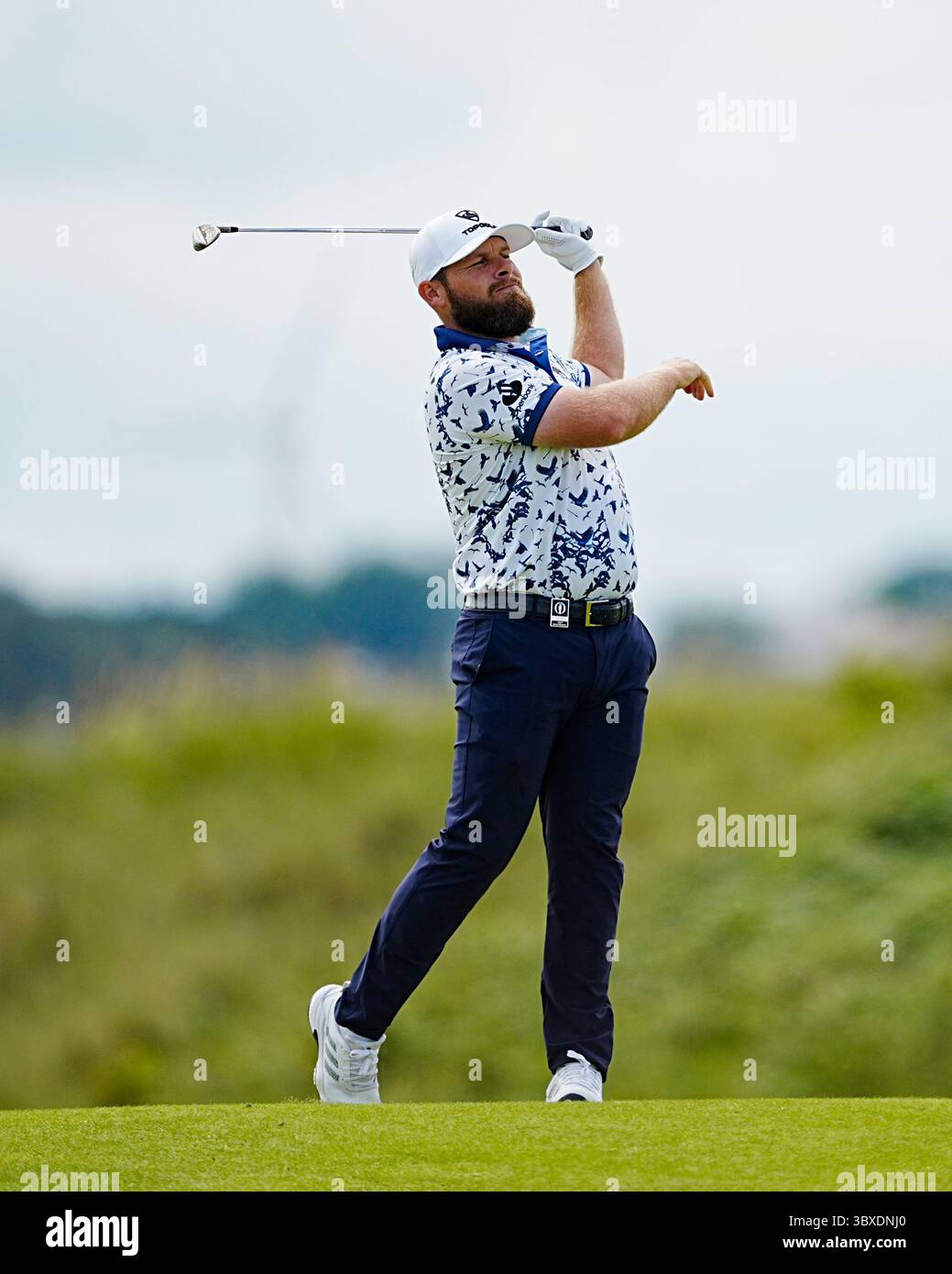 England's Tyrrell Hatton on the 15th during day two of The 153rd Open ...