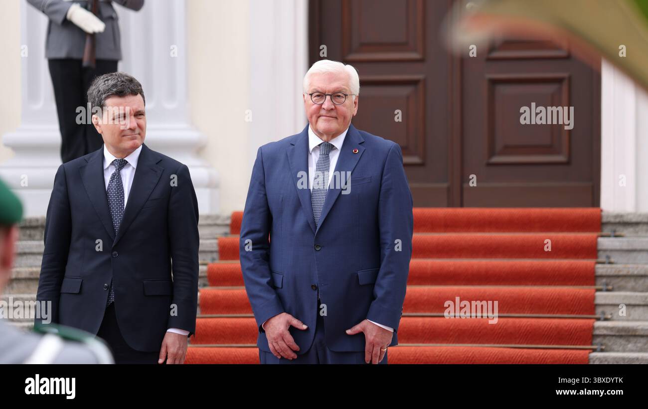 Berlin, Germany, 18th Juli 2025. Welcoming of the President of Romania ...