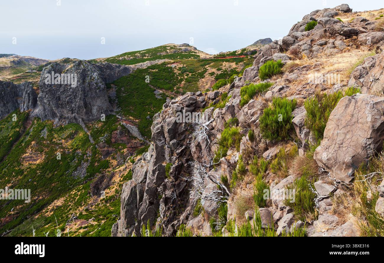A breathtaking view of Pico do Arieiro, Madeira Island, Portugal. A ...
