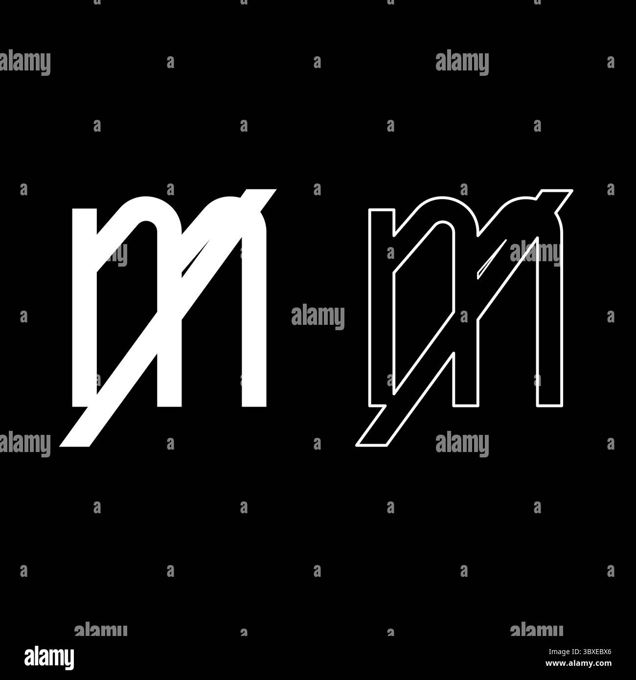 Mill's symbol milly sign set icon white color vector illustration image ...