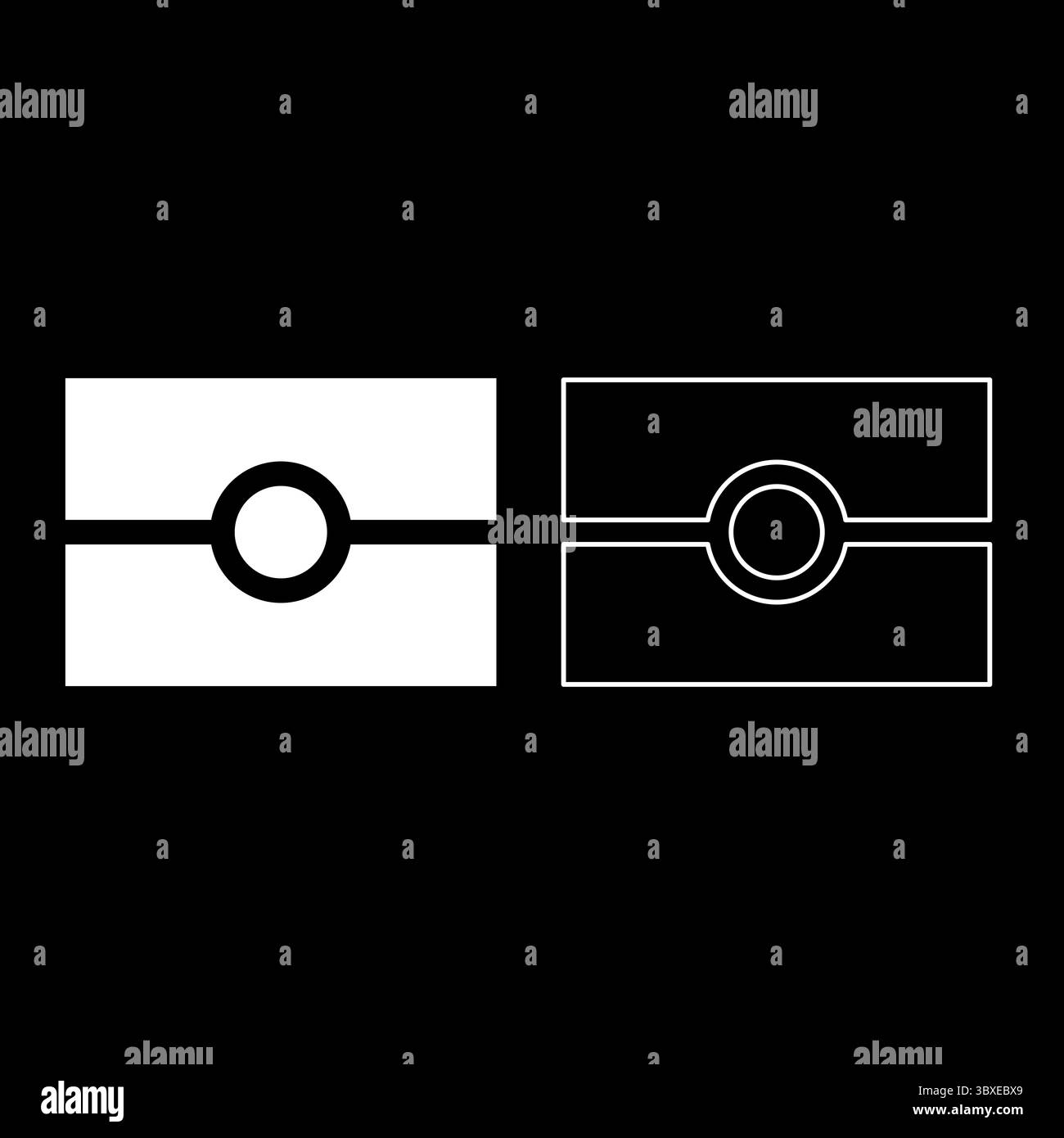 Biometric passport symbol international set icon white color vector illustration image simple ...