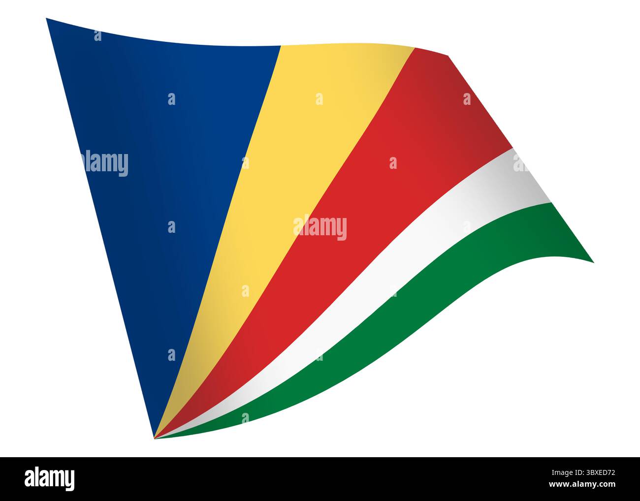 Seychelles flag official colors Cut Out Stock Images & Pictures - Alamy