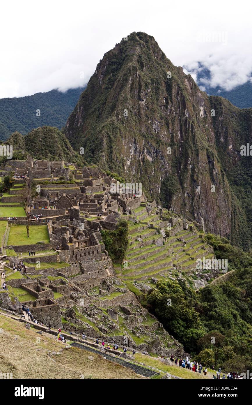 Agricultural terraces for growing crops at Machu Picchu, the 15th ...